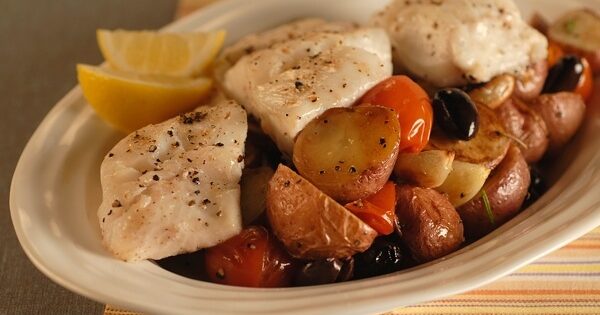 Roasted Cod with Potatoes and Olives | PBS Food