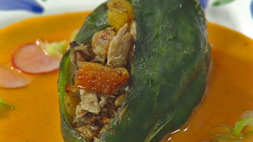 Poblanos Rellenos-Stuffed Poblano Chiles Recipe | PBS Food | PBS Food