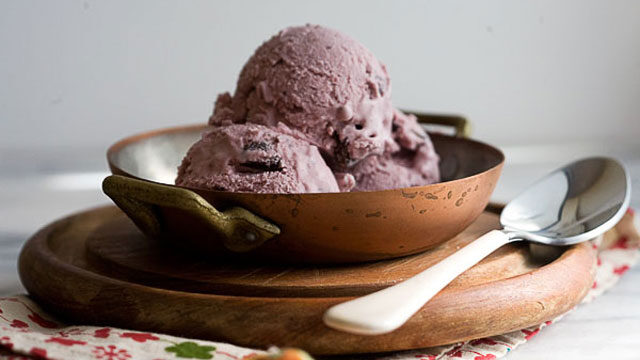 Cherry Dark Chocolate Ice Cream Recipe | Dessert Recipes |… | PBS Food