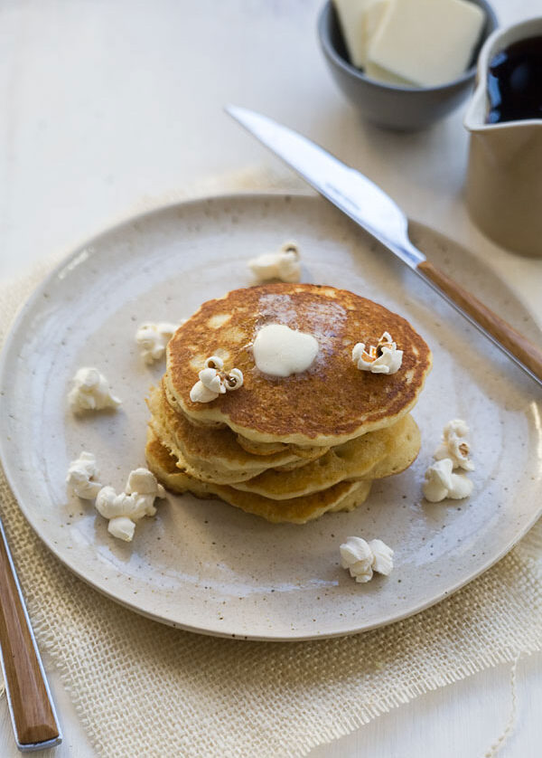 Buttered Popcorn Pancakes Recipe | Breakfast Recipes | PBS… | PBS Food