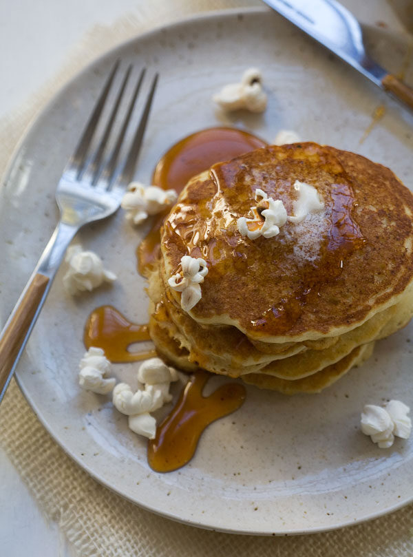 Buttered Popcorn Pancakes Recipe | Breakfast Recipes | PBS… | PBS Food
