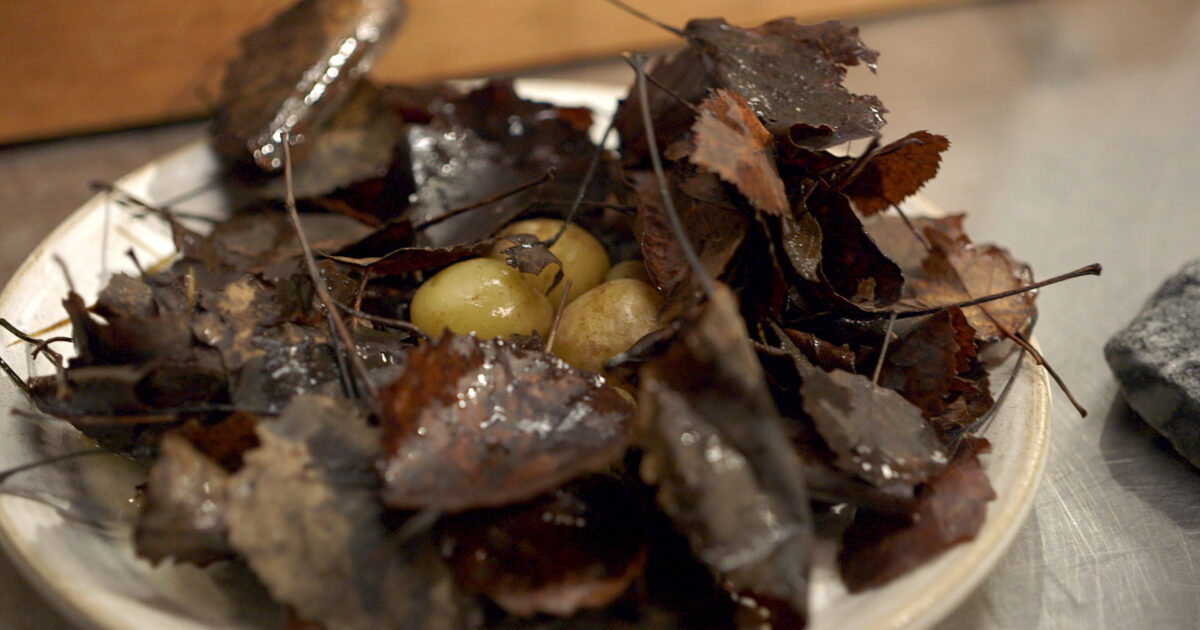 Vegetables Cooked with Autumn Leaves | Recipes | PBS Food | PBS Food