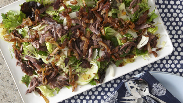 Duck Confit Salad with Fennel, Apple, and Raisins | PBS Food