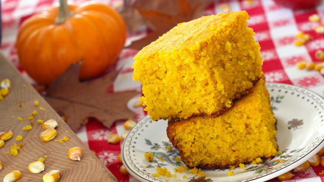 Roasted Squash Cornbread Recipe Squash Recipes Pbs Food Pbs Food
