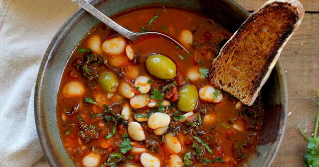 Lima Bean Stew Recipe with Olives and Kale | Stew Recipes… | PBS Food