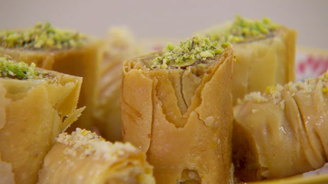 Baklava with Rose, Cardamom and Pistachio Recipe | PBS Food | PBS Food