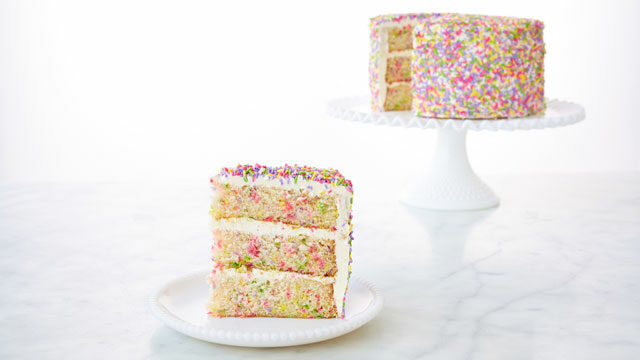 Sprinkle Cake Recipe | Cake Recipes | PBS Food | PBS Food