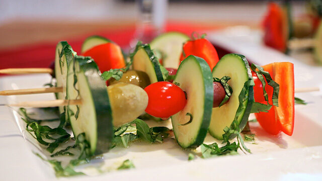 Raw Veggie Kebabs Recipe | PBS Food | PBS Food