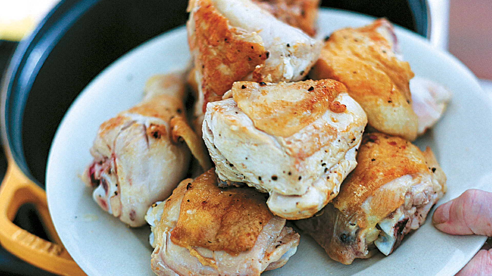 Hunter's Chicken Stew with Tomatoes and Mushrooms | PBS Food