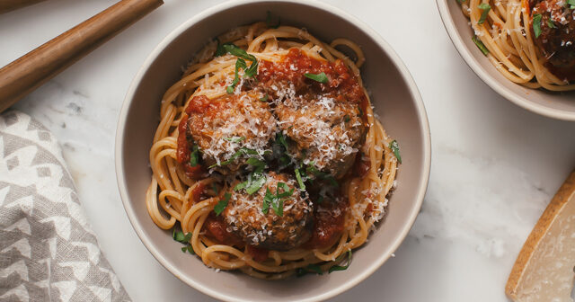 Spaghetti and Meatballs for Two Recipe | PBS Food | PBS Food