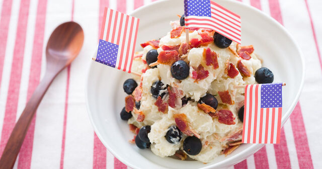 Red White and Blueberry Potato Salad Recipe | PBS Food | PBS Food