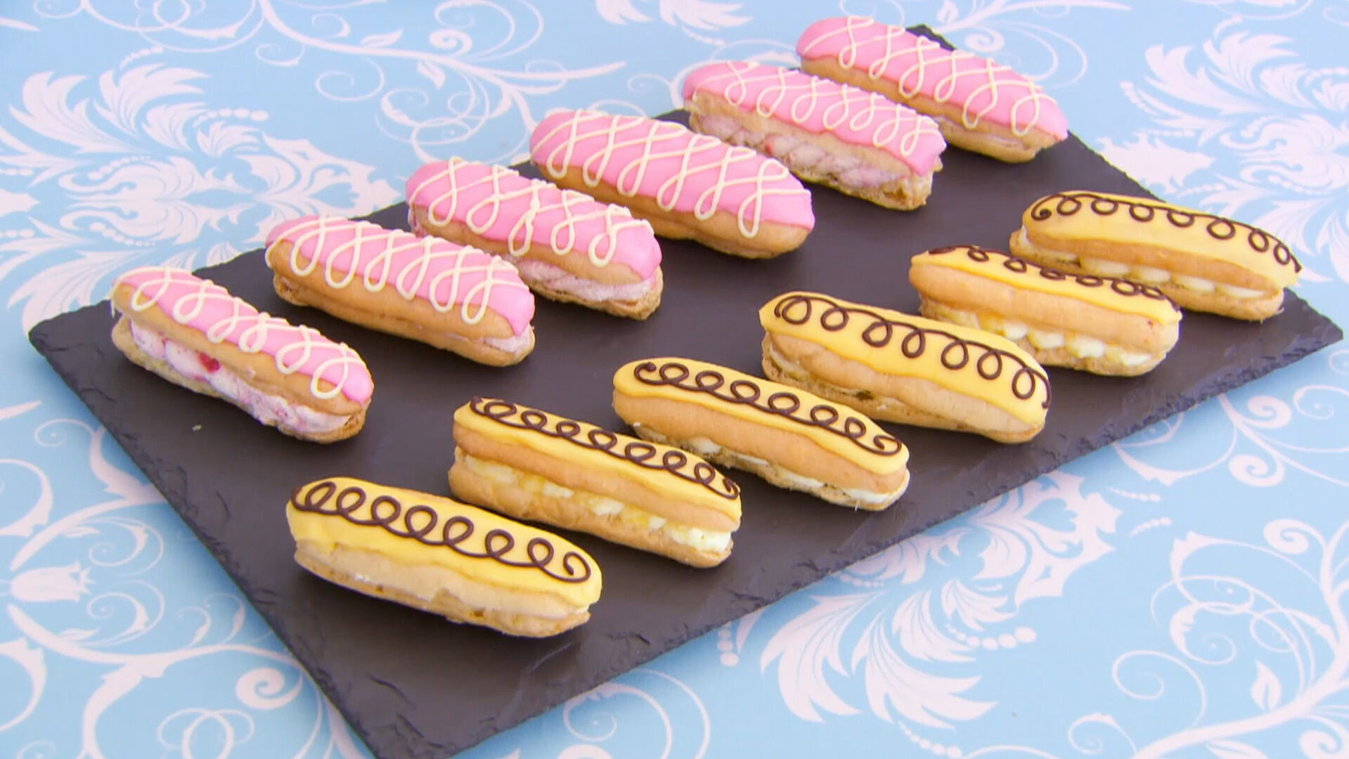 Mary's Lemon and Raspberry Éclairs | PBS Food