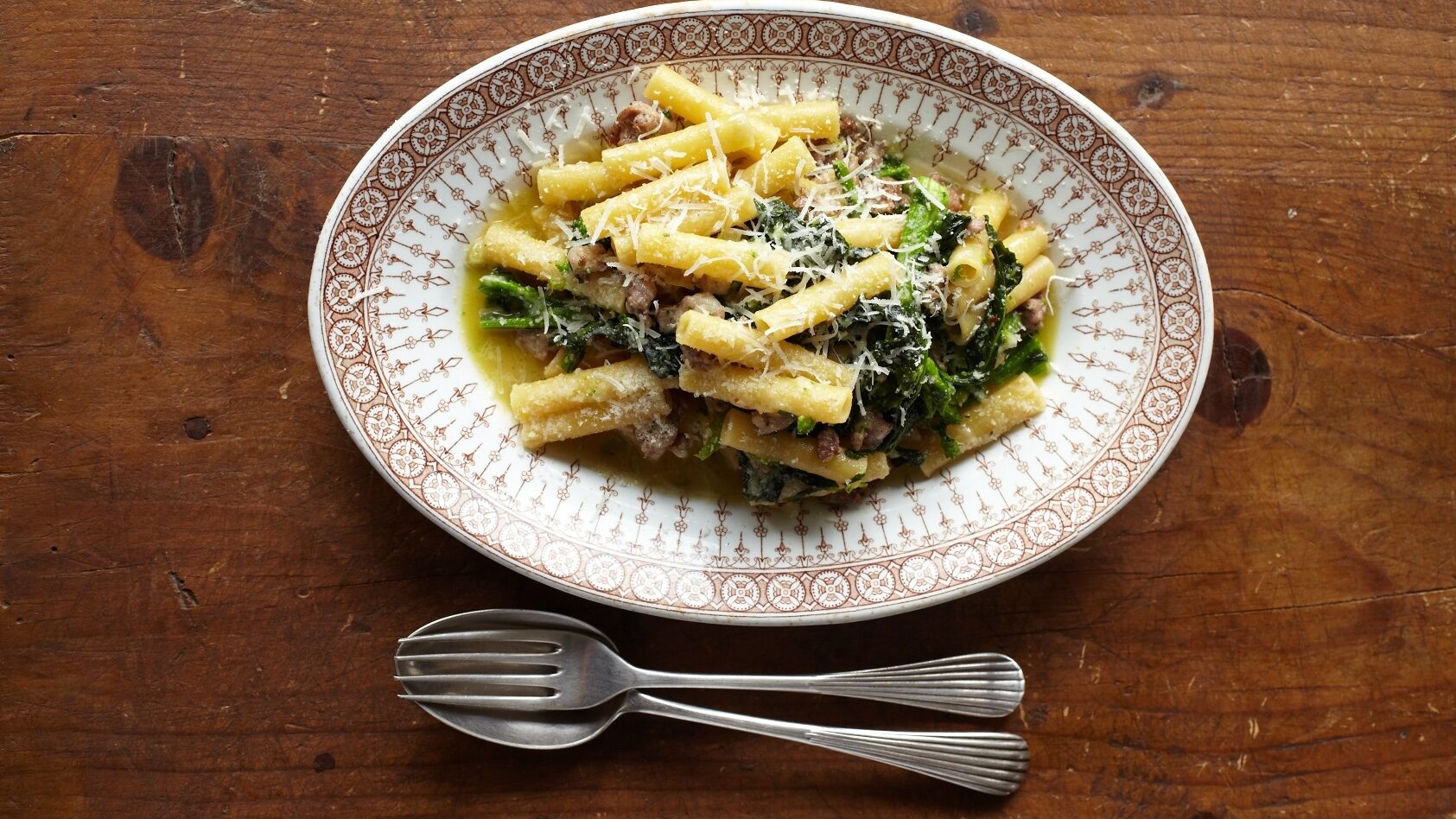 Lidia Celebrates America|Ziti with Broccoli Rabe and… | PBS Food