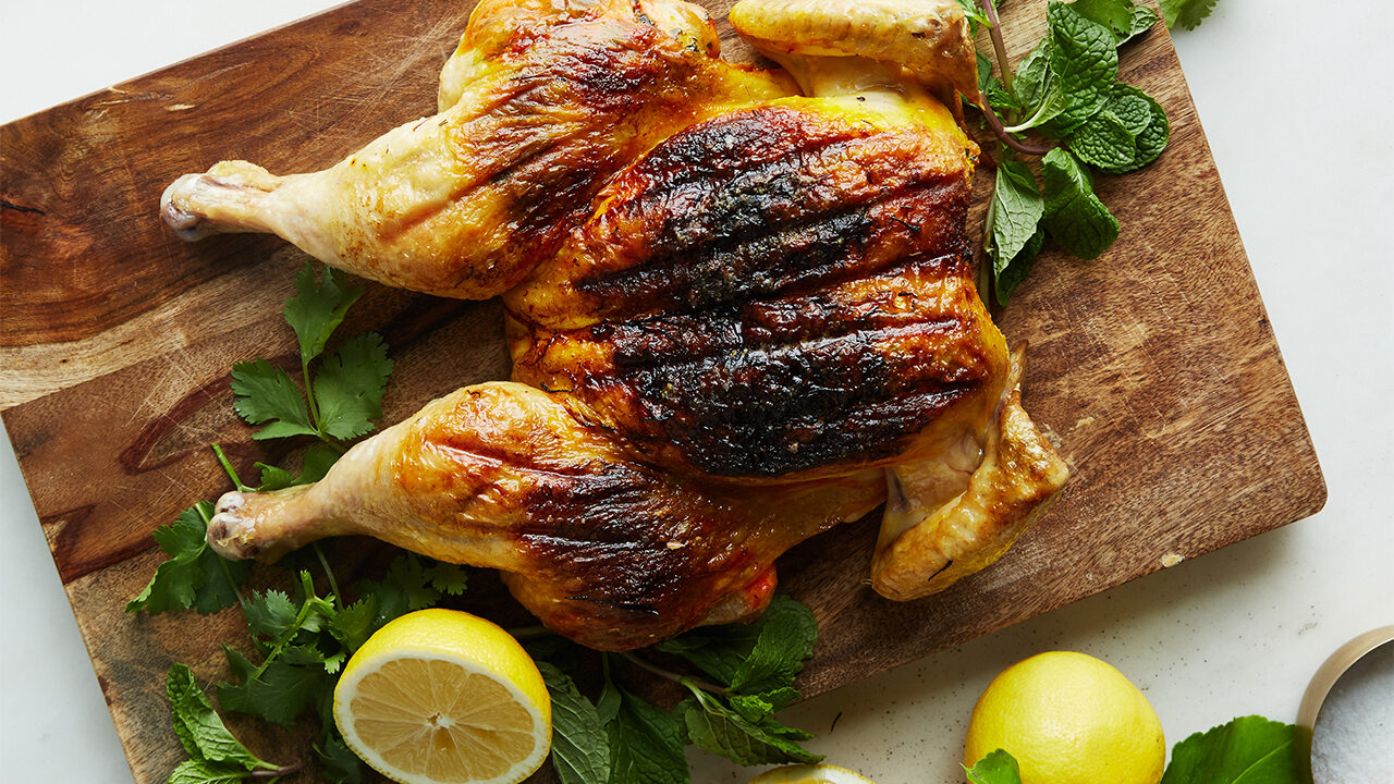 Spatchcocked Saffron Chicken | PBS Food