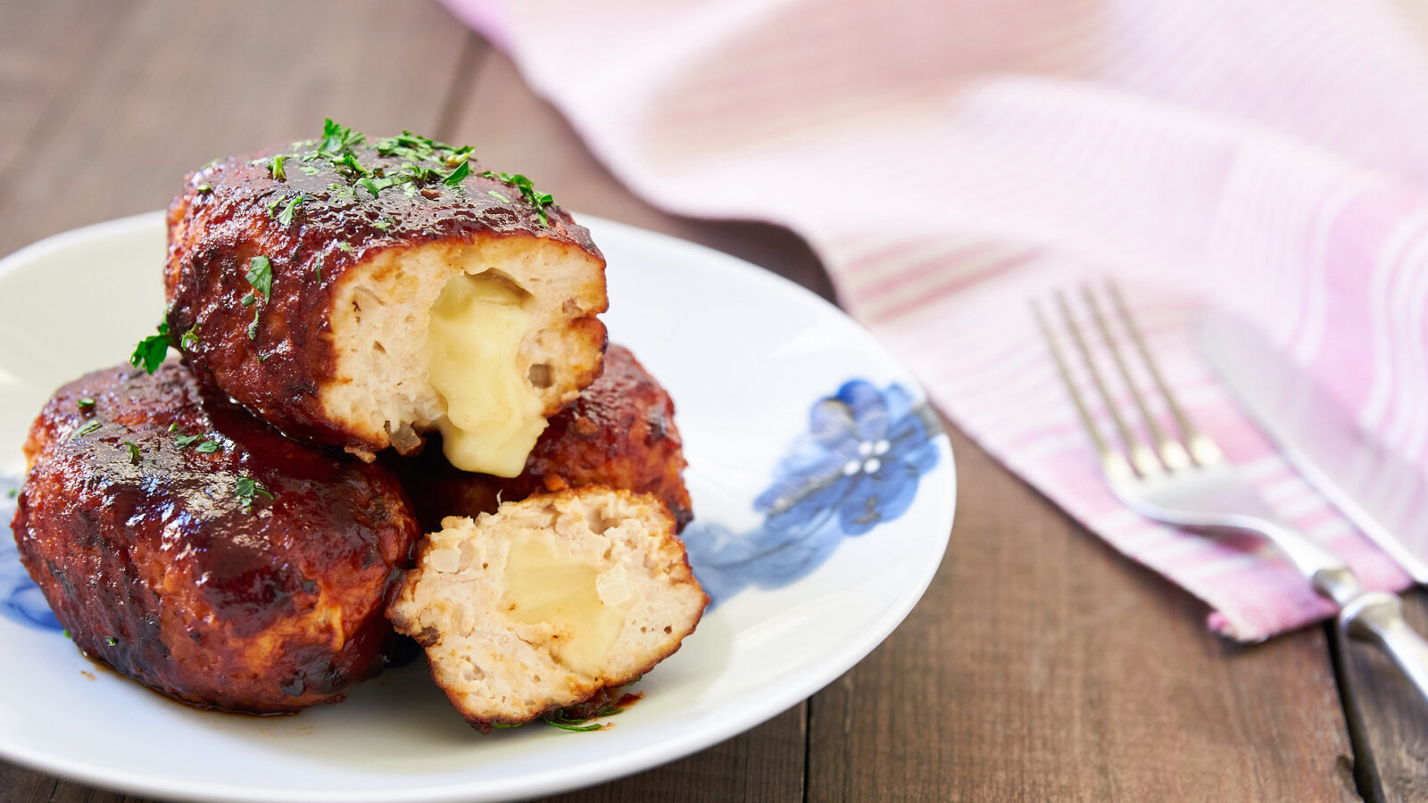 Cheese Stuffed Chicken Meatballs | PBS Food