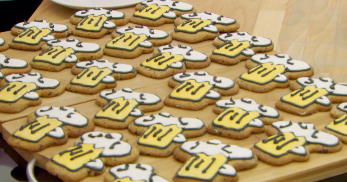 Malt, Chocolate & Orange Iced 'Beer' Biscuits | Great… | PBS Food