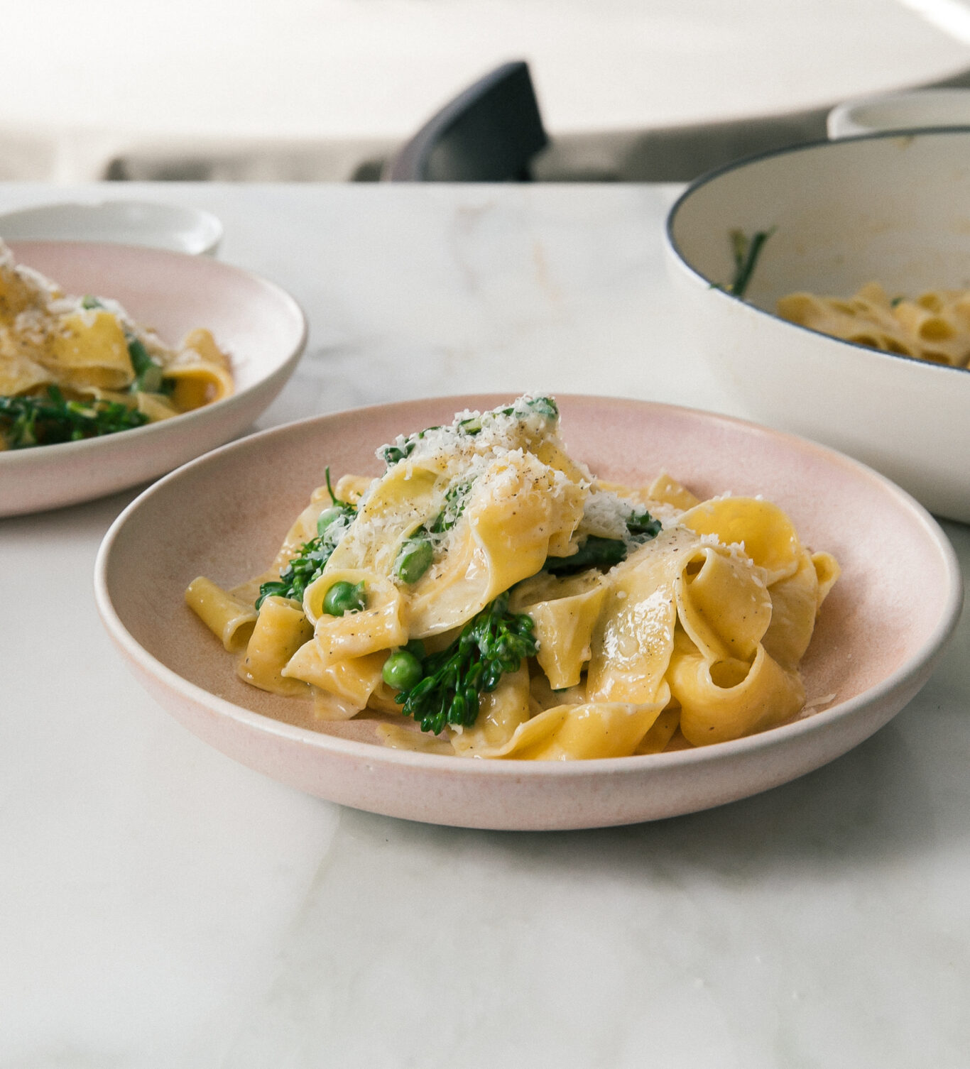 Spring Veggie Fettuccine Alfredo Recipe | PBS Food | PBS Food