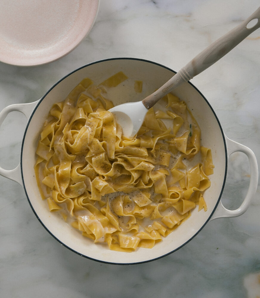 Spring Veggie Fettuccine Alfredo Recipe | PBS Food | PBS Food
