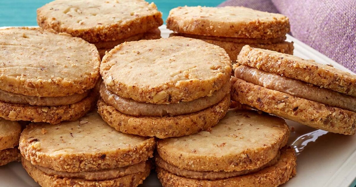 Almond-Shortbread Sandwich Cookies | PBS Food