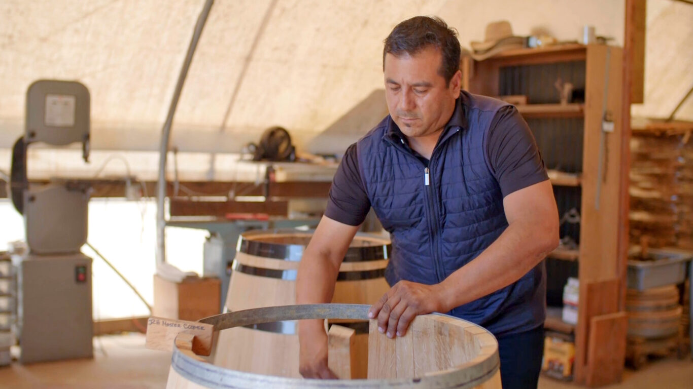 Ramiro Herrera Barrel Making, Napa Valley, California |… | PBS Food