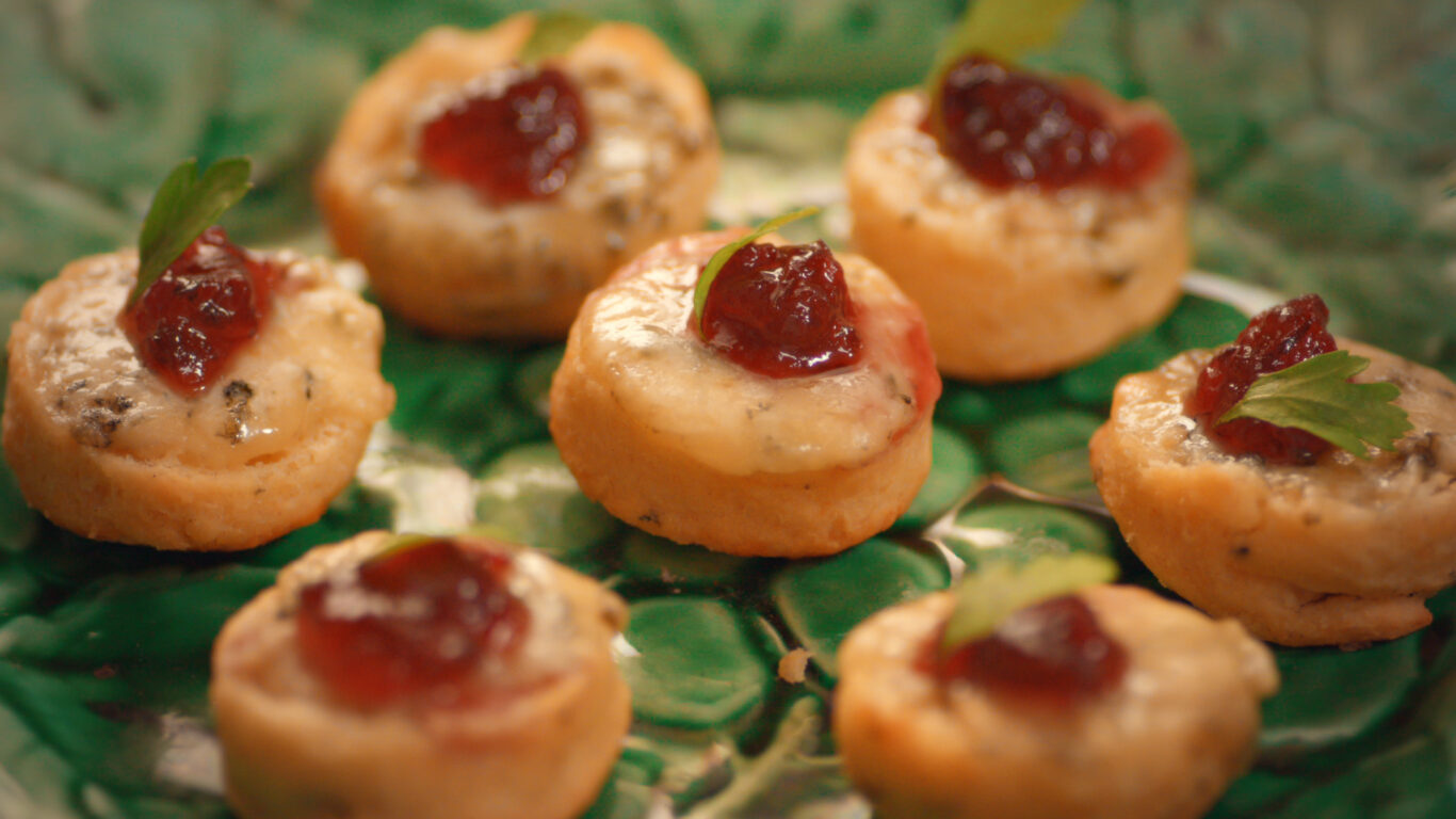 Christmas Stilton and Sage Canape | PBS Food