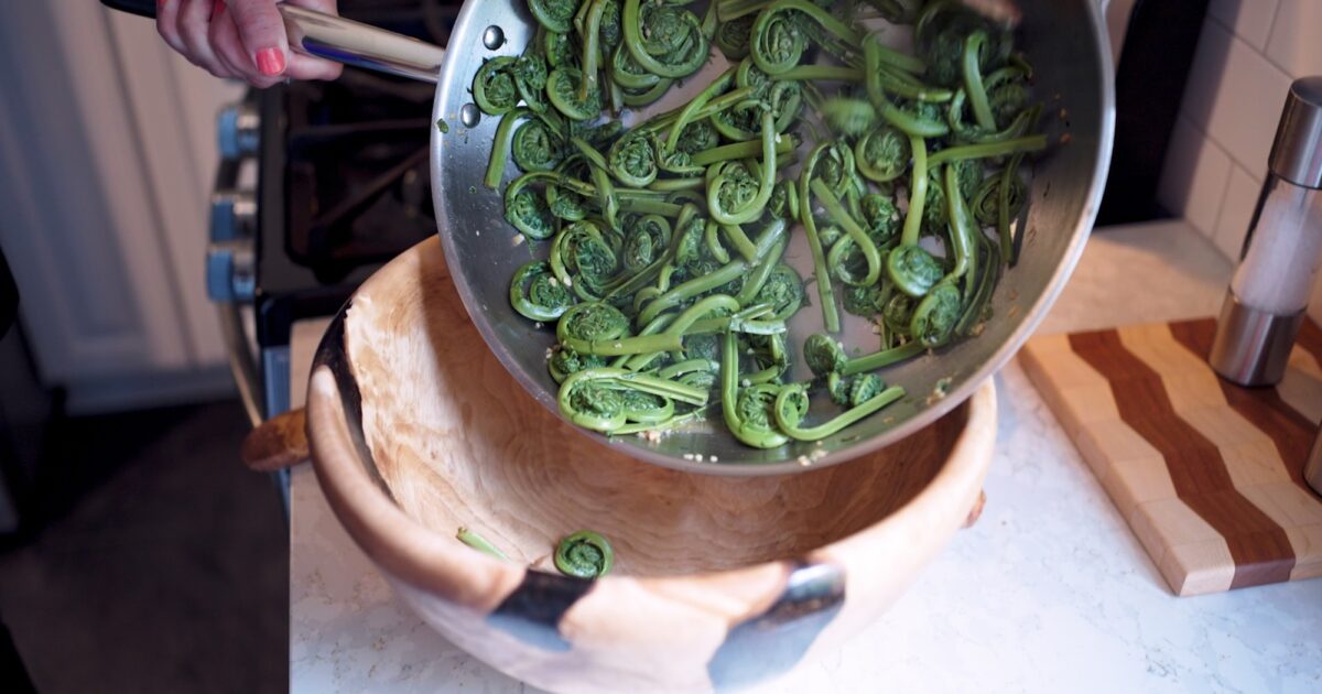 Lisa and Andrea’s Sautéed Fiddleheads | PBS Food