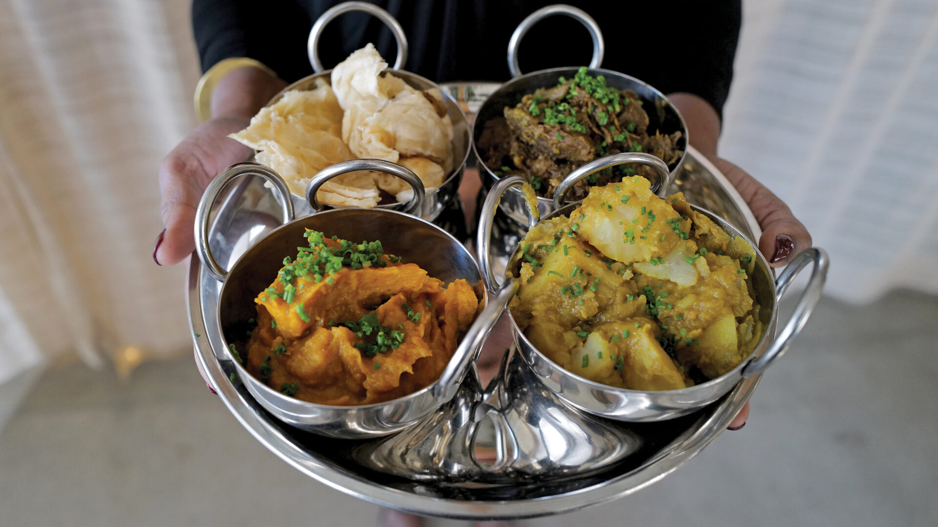 Jeanine Prime: Goat Curry and “Buss Up Shut” Paratha Roti | PBS Food