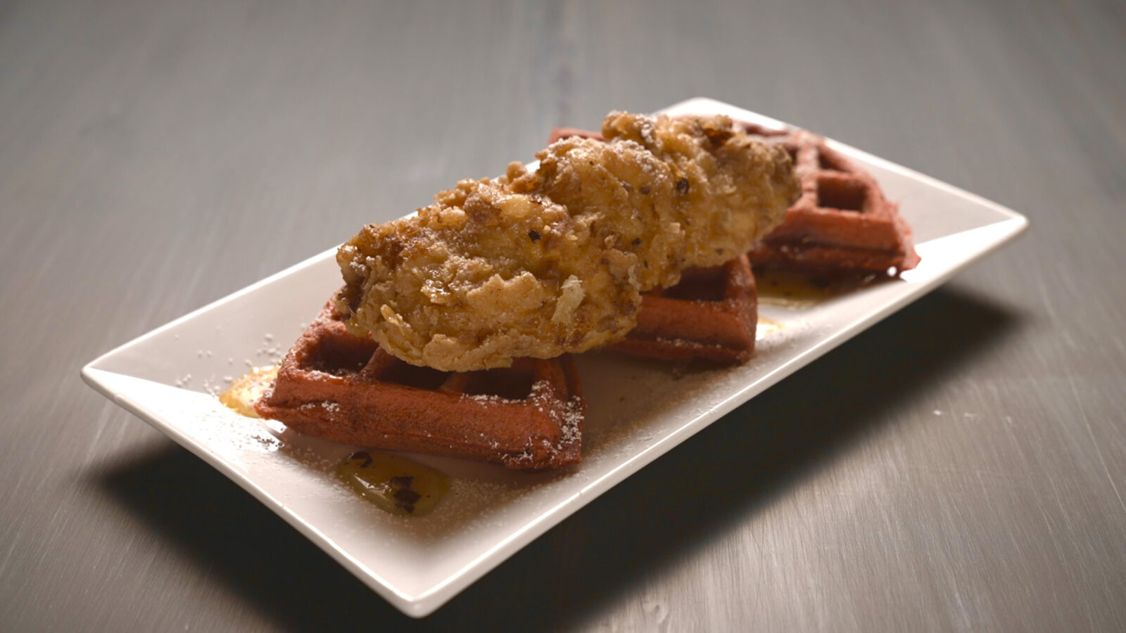 Chicken and Red Velvet Waffles | PBS Food