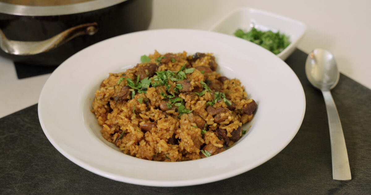 Libyan Red Rice with Lamb | PBS Food