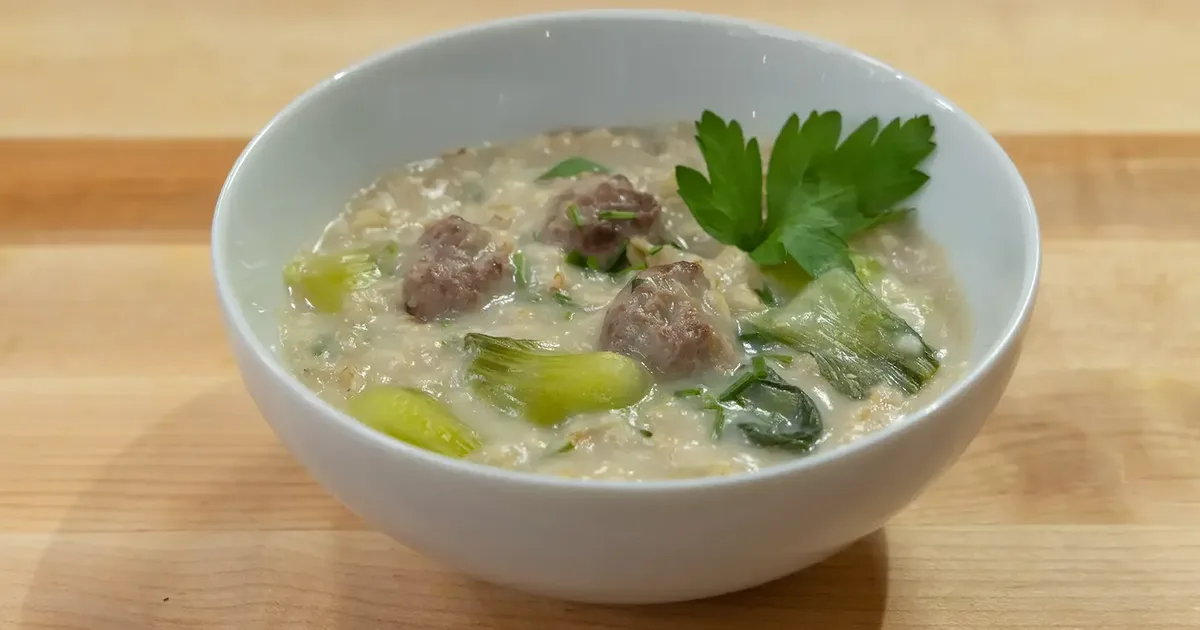 Savory Oatmeal with Meatballs | PBS Food