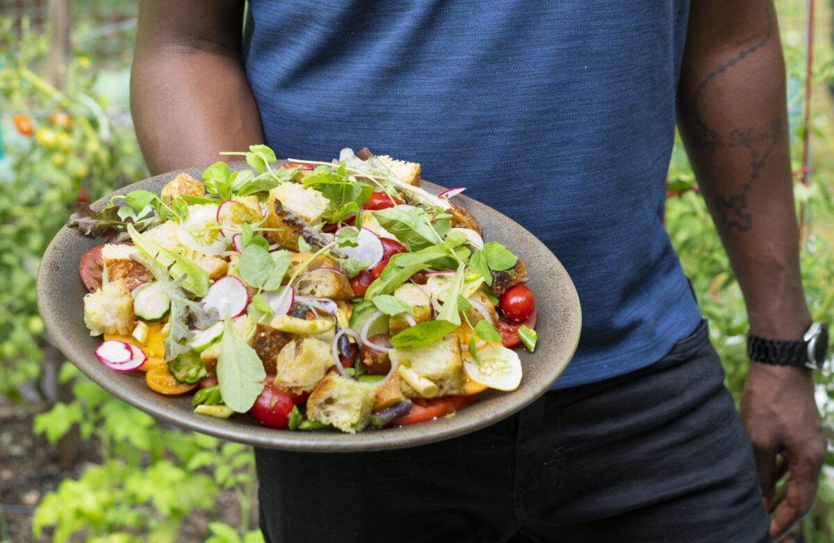 Chef Chris Viaud’s Panzanella Salad | Stories | PBS Food